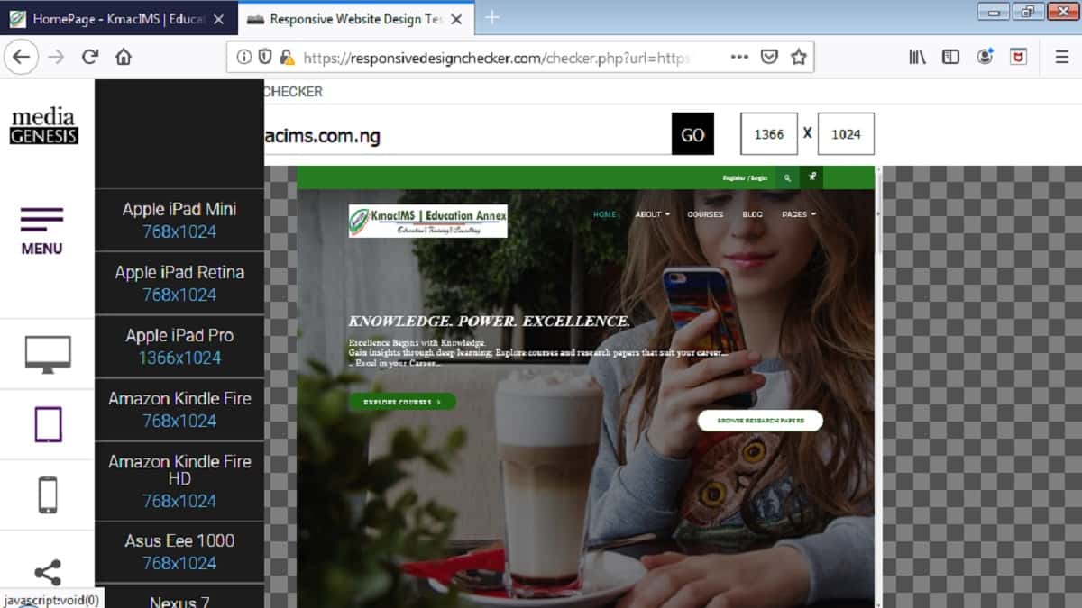 How to Design a Responsive Web Layout using @Media Rule - Kmacims | Education Annex