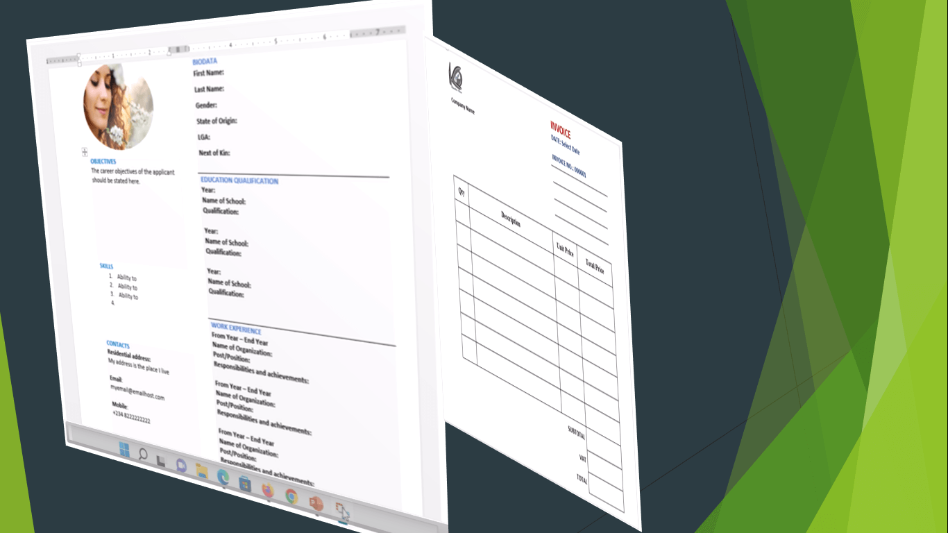 Create A Document In Word Using Blank Document - Kmacims | Education Annex